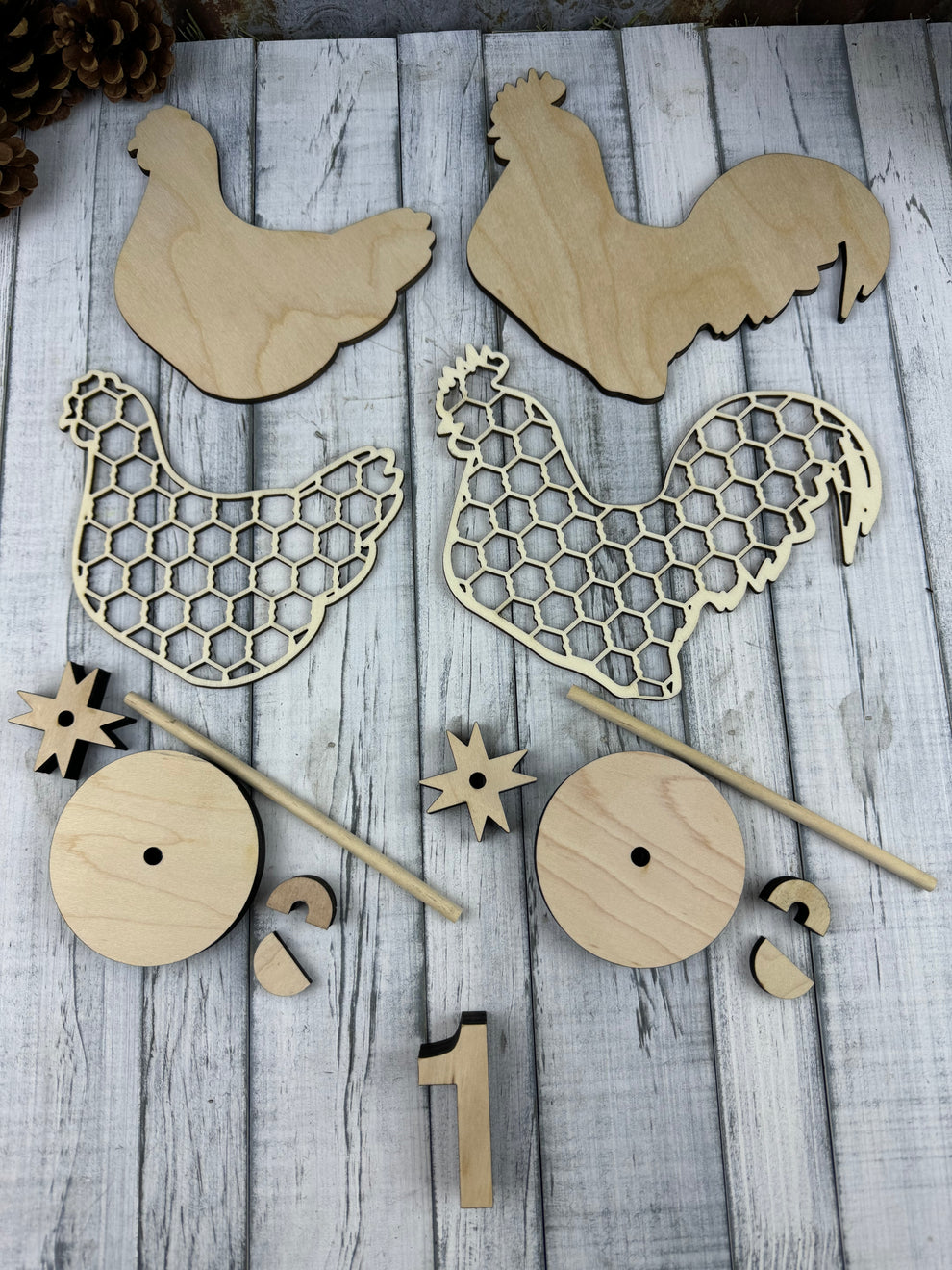 Interchangeable Hen & Rooster DIY Kit – Homestead Crafter LLC